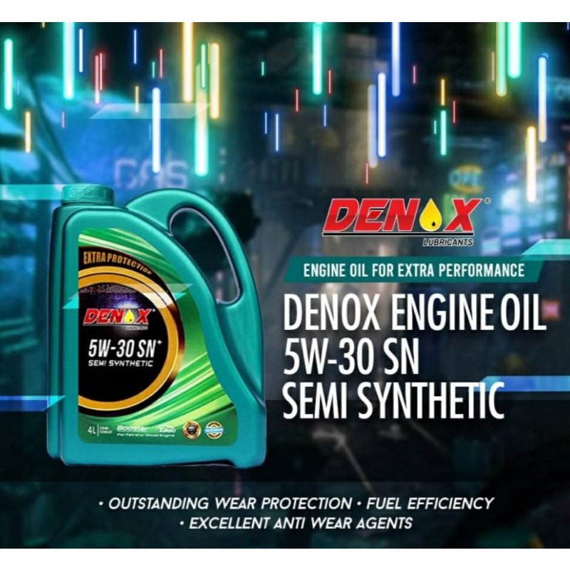💥HOT ITEM💥 Engine Oil 👍🏼DENOX Lubricants👍🏼Fully/Semi/Mineral | Shopee ...
