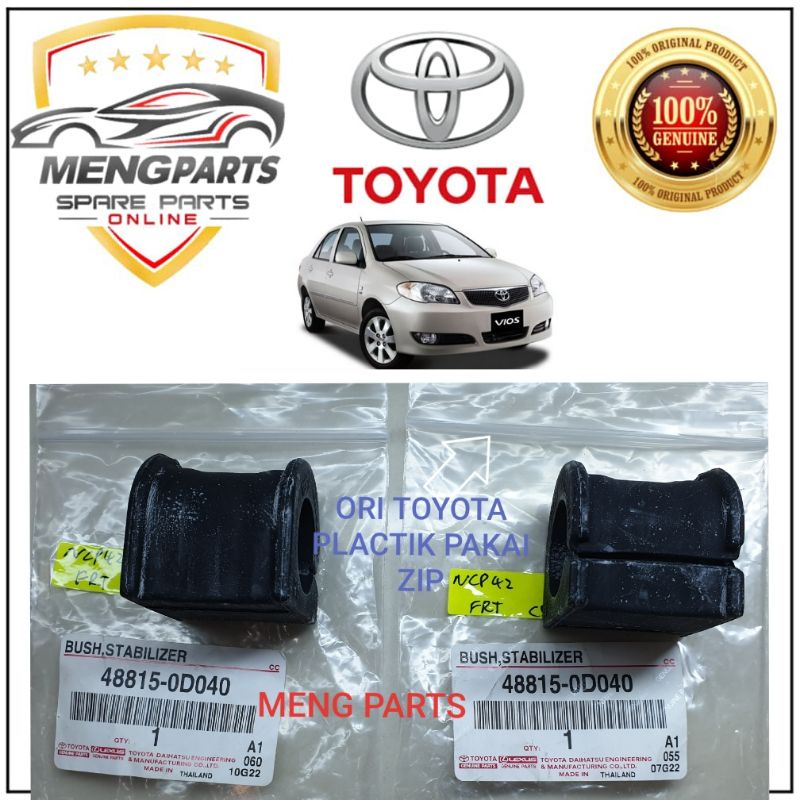 ORIGINAL TOYOTA VIOS NCP42 2003Y-2007Y FRONT STABILIZER BUSH OD-25MM ...