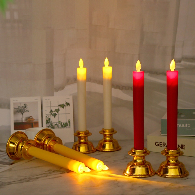 Led Candle With Flickering Flameless USB Wedding Festival Home ...