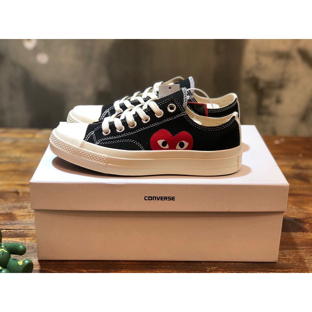 High Quality COMME des GARCONS x CONVERSE 1970s CDG Play Rei Kawakubo ...
