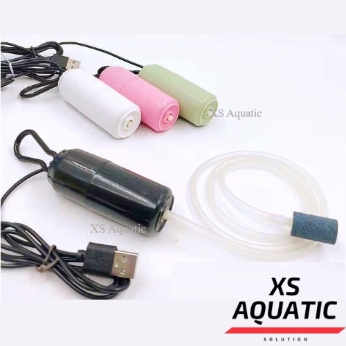 Portable USB Mini Air Pump Fish Tank Oxygen Silent Air Pump | Shopee ...