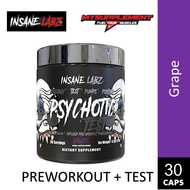 Insane Labz Psychotic Test Pre Workout 30 Servings | Shopee Malaysia