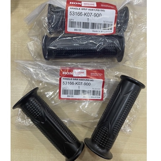 HONDA RS150 THROTTLE GRIPS HANDLE GRIP SET -(53166-K07-N10)-ONLY RUBBER ...