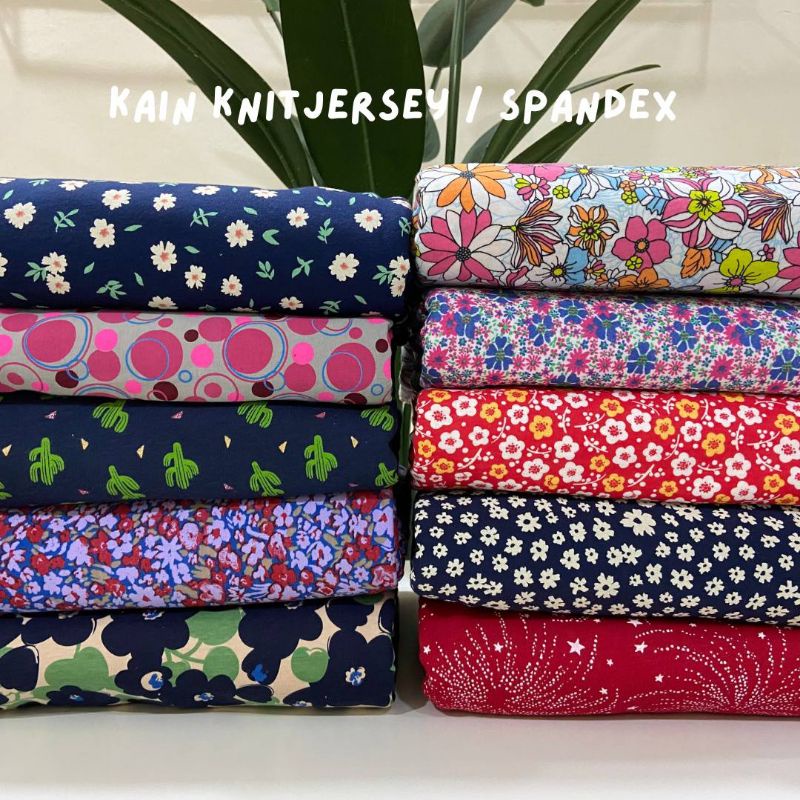 Kain Knit Cotton Jersey / Spandex | Shopee Malaysia