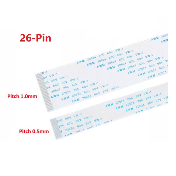 26 Pin 0.5mm Pitch 1mm 1.25mm FPC FFC 26p Flexible Flat Cable | Shopee ...