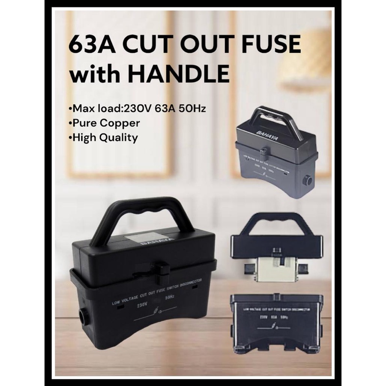 [TNB] Heavy Duty 60A 100A 250V / 415V Cut Out Unit With Knife Fuse ...