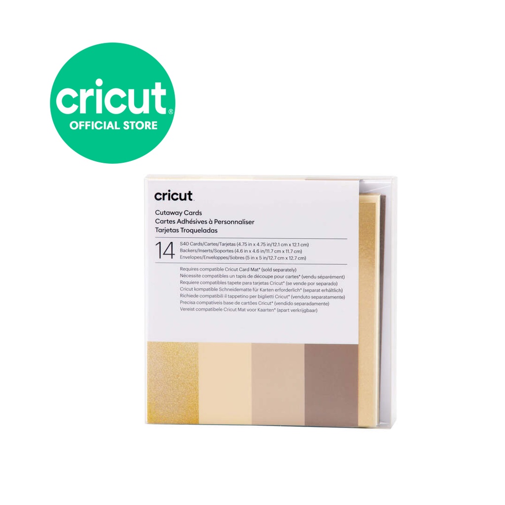 Cricut Cutaway CRD Mix Neutral Sampler S40 (14 Pcs) 2009487 | Shopee ...