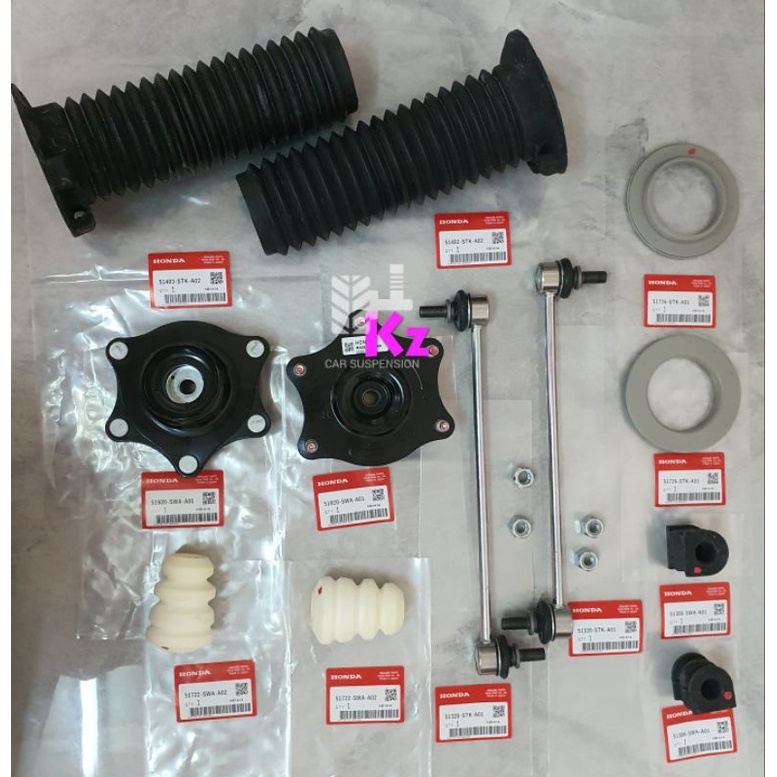 HONDA CRV SWA TOA - 1 SET 12PCS -FRONT ABSORBER COVER RIGHT/LEFT/MOUNTING/BEARING/SHAFT BUSH ...