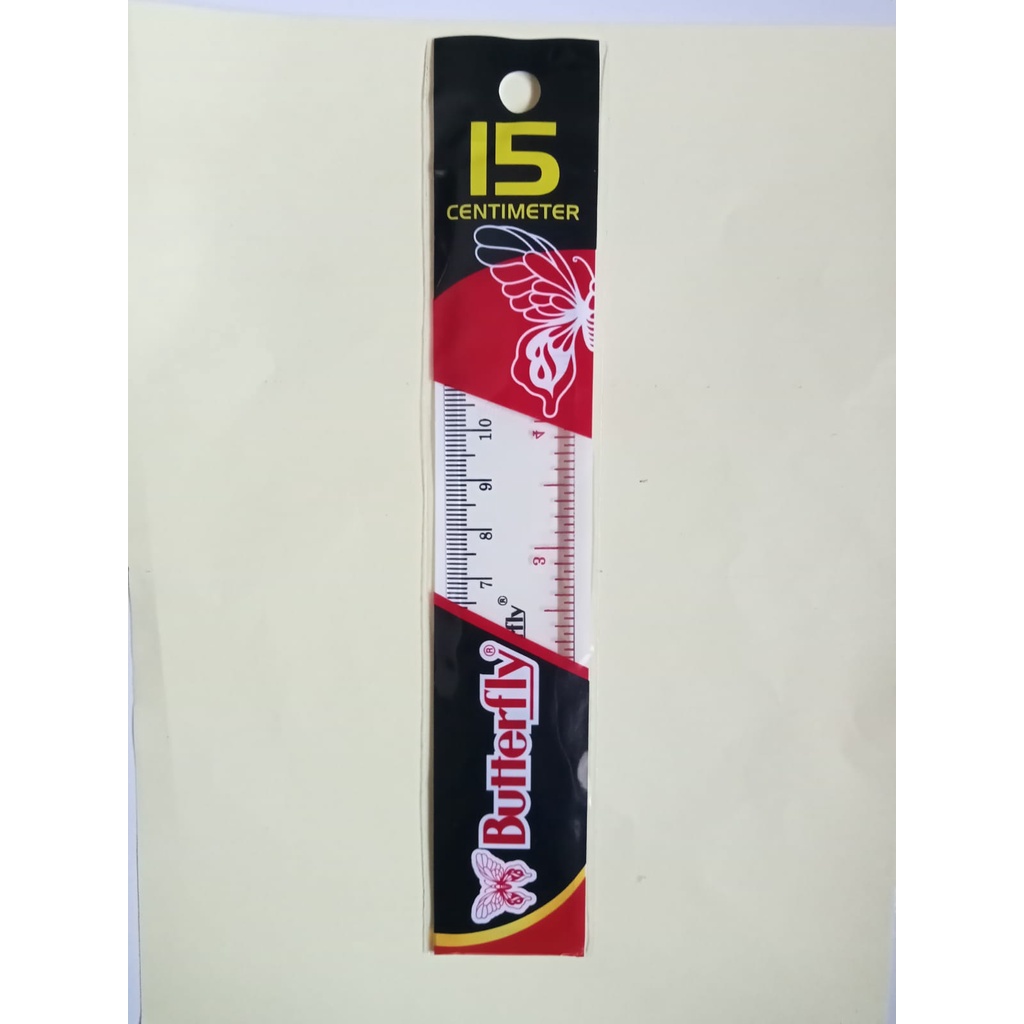 Mica Ruler 15cm Butterfly | Shopee Malaysia