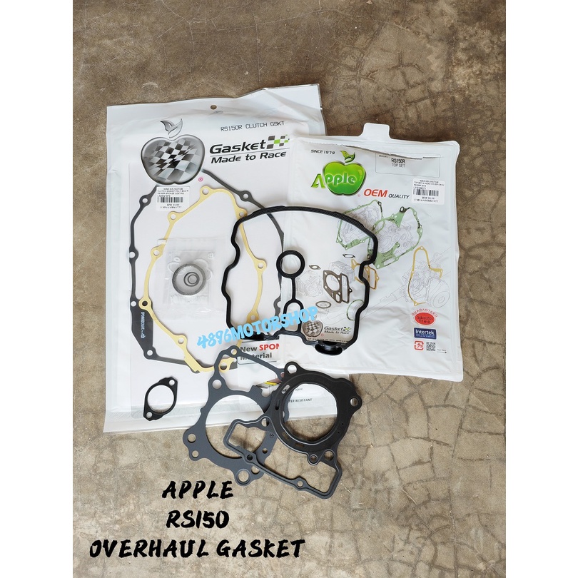 APPLE OVERHAUL GASKET COMP SET RS150 RS150R RS 150 TOP SET | Shopee ...