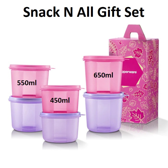 Tupperware Snack N All Gift Set OR Loose | Shopee Malaysia