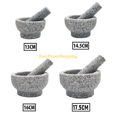RAYACO High Quality Mortar & Pestle Granite Stone / Guacamole Salsa ...