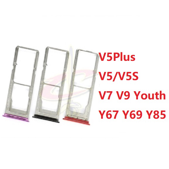 Sim tray for Vivo V5 Plus V5S V7 Plus V9 Youth Y66 Y67 Y69 Y75 Y79 Y85 ...