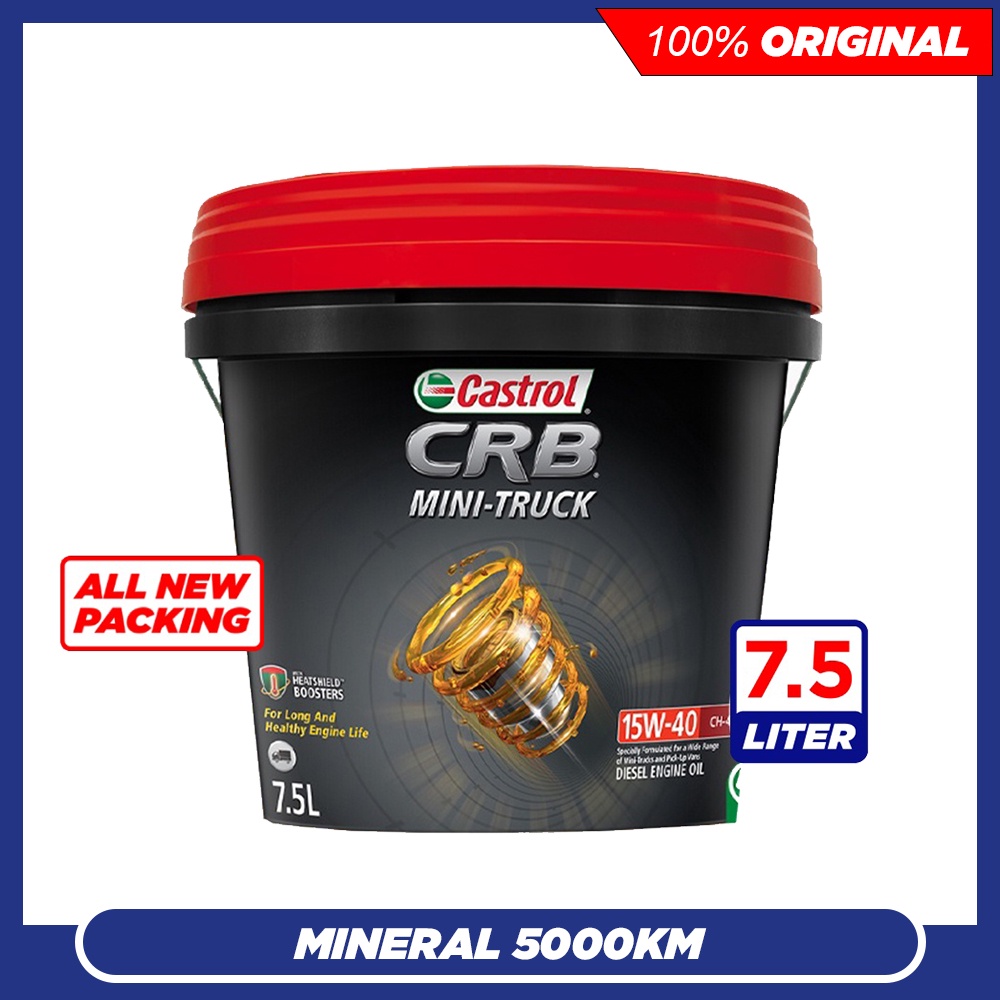 CASTROL CRB MINI TRUCK 15W40 CH-4 Diesel Engine Oil (7.5L) | Shopee ...