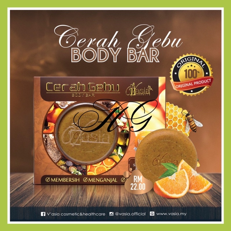 VASIA SABUN CERAH GEBU BODY BAR 100g | Shopee Malaysia