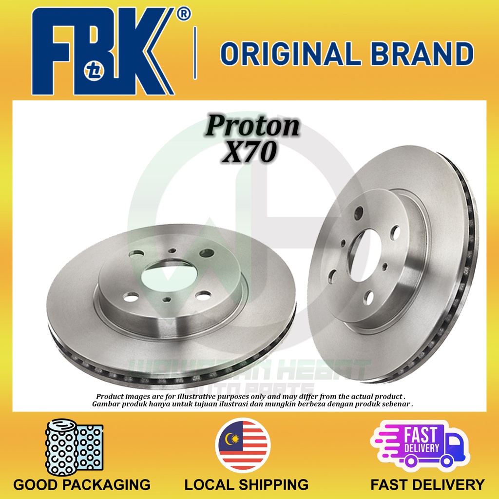 Proton X70 Front / Rear Heavy Duty Brake Disc Rotor FBK [Original ...