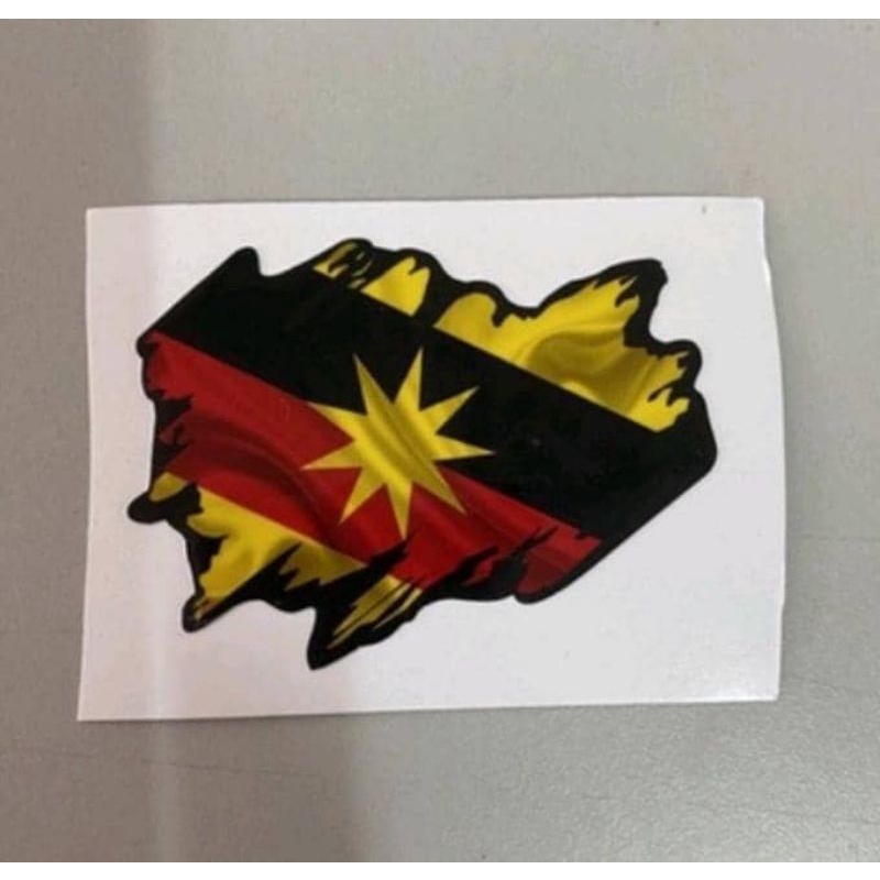 VIRAL 🔥 Sticker Flag Negeri Bendera Negara State Stiker Japan Kelantan ...