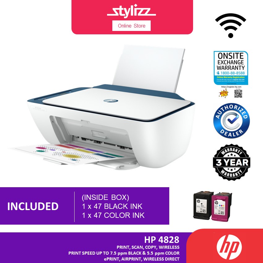 HP DeskJet Ink Advantage Ultra 4928 4828 All-in-One Printer PRINT SCAN ...