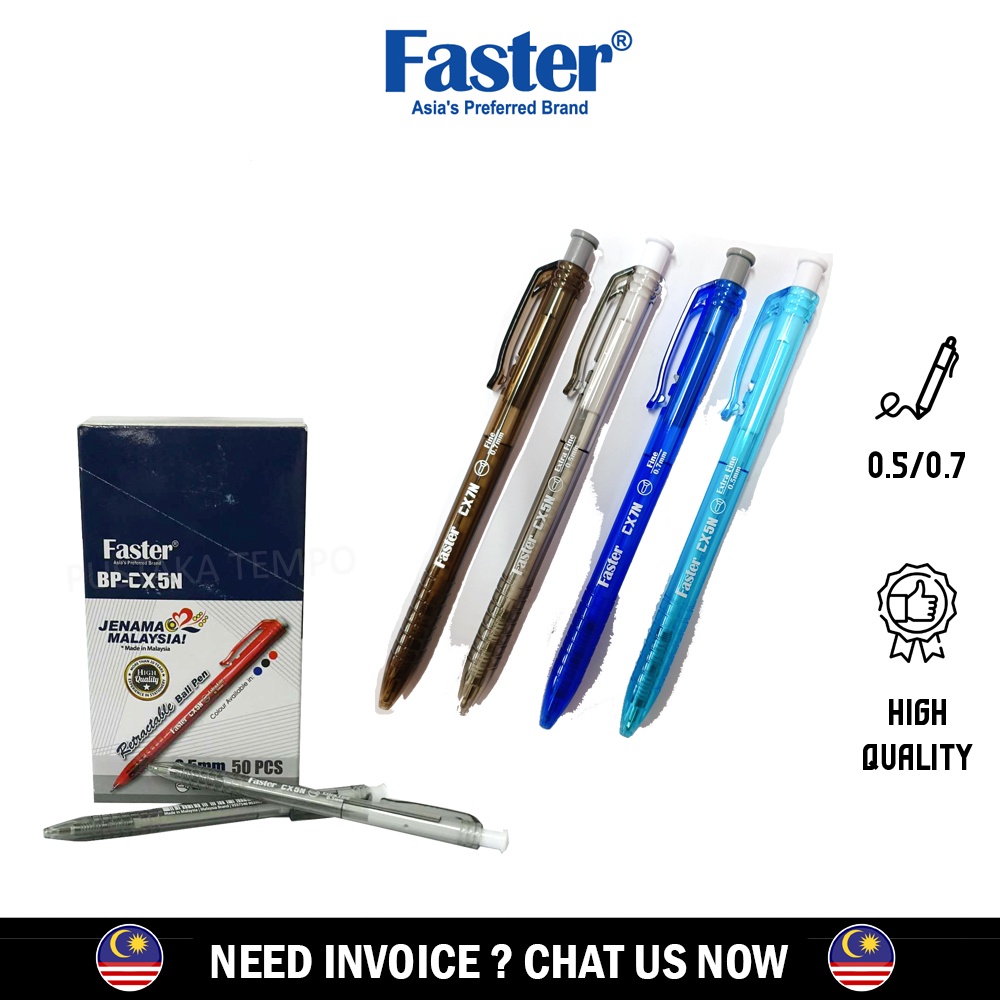 Faster Writing Retractable Ball Pen X5/X7 Smooth Writing- (1's) CX5N ...