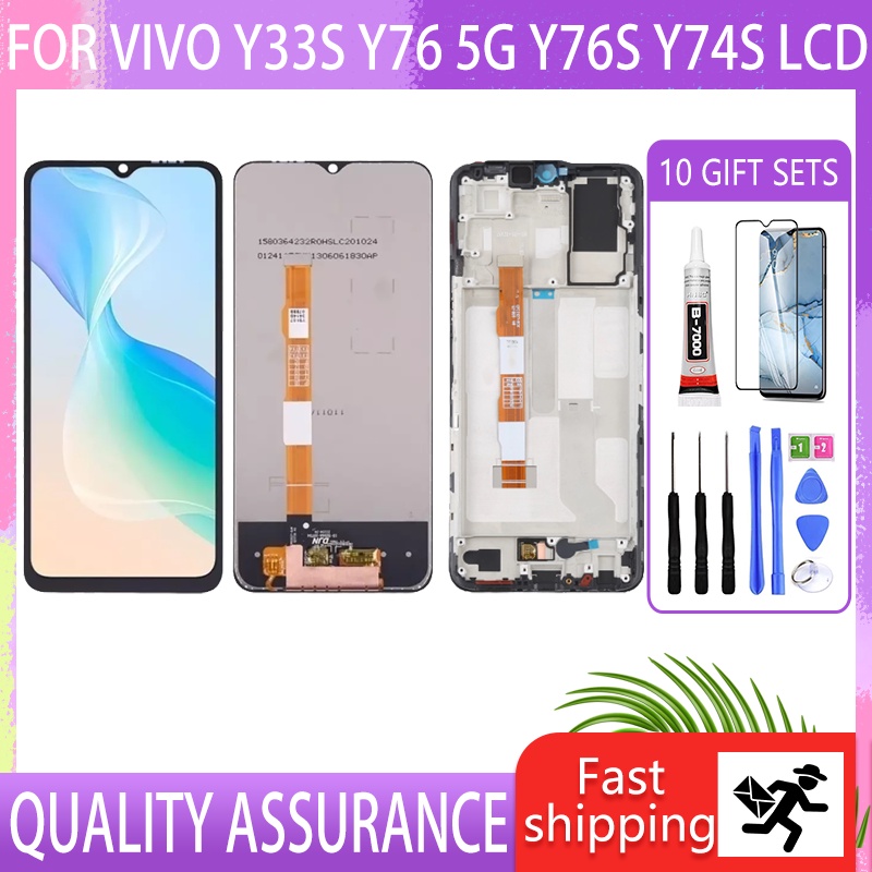 For VIVO Y33s Y76 5G Y76S Y74S LCD Display With Frame Touch Screen Display | Shopee Malaysia