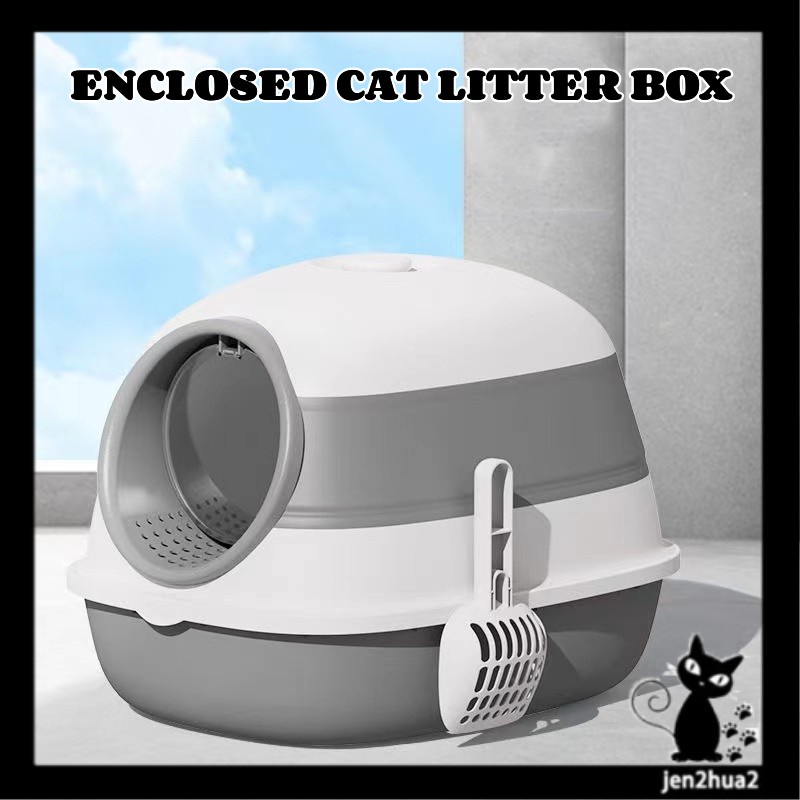 READY STOCK-Cat litter box cat toilet oversized anti-splash with sand ...