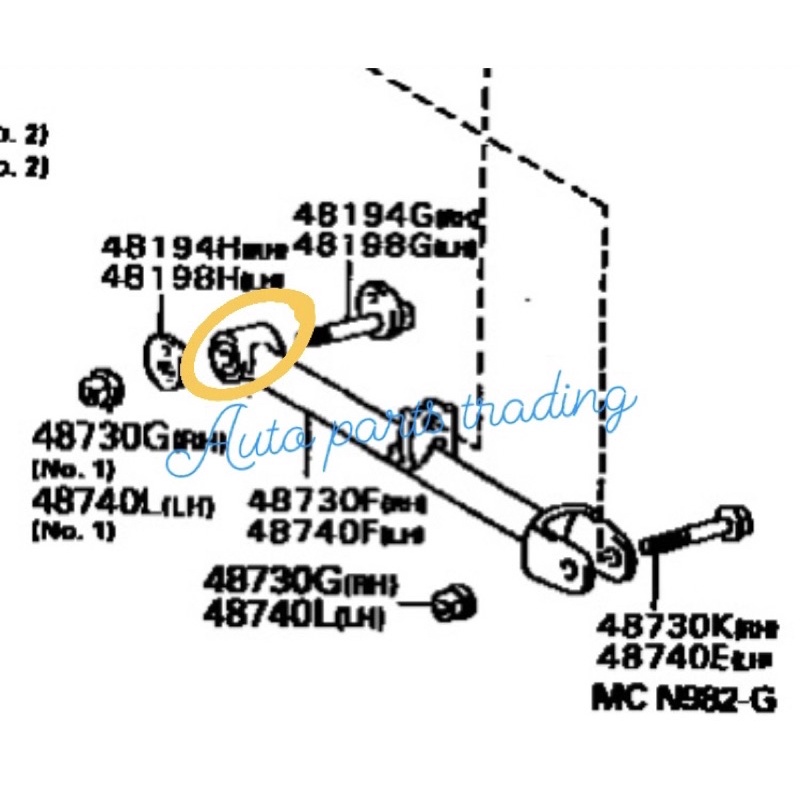 TOYOTA MARK 2 II CHASER JZX90 JZX100 REAR LOWER ARM BUSH JAPAN | Shopee ...