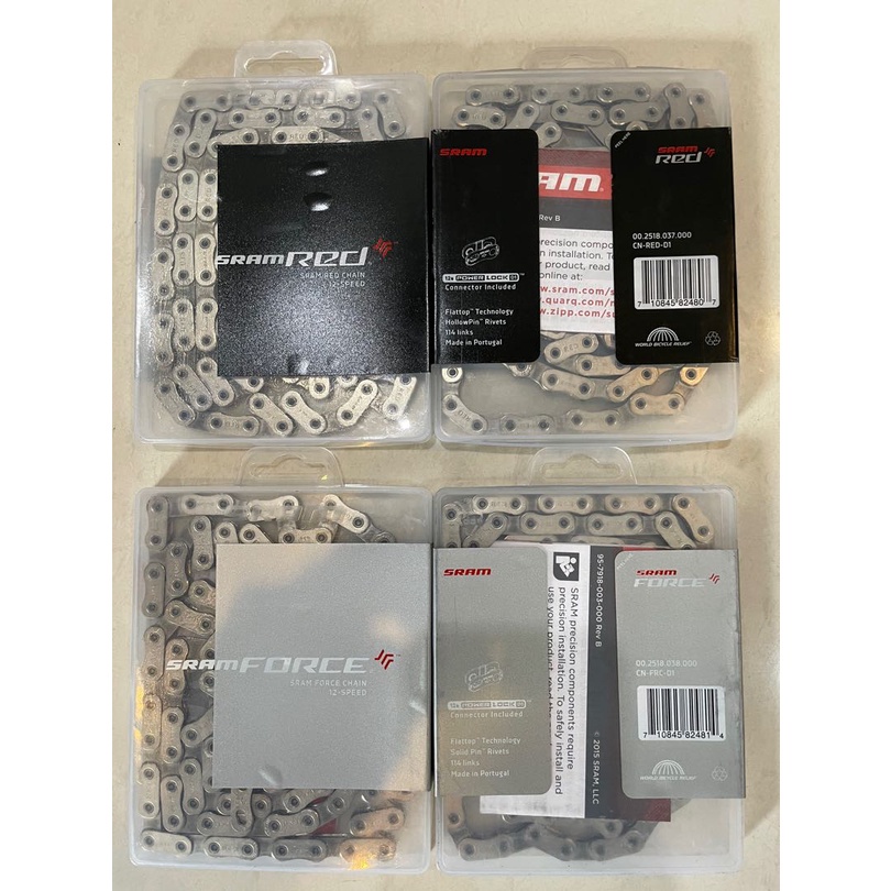 SRAM RED sram rival sram force Flattop Chain 12-speed - 114 Links road ...