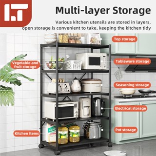 Kitchen Shelf Storage Rack With Wheel Rak Dapur Rack Shelf Kabinet ...