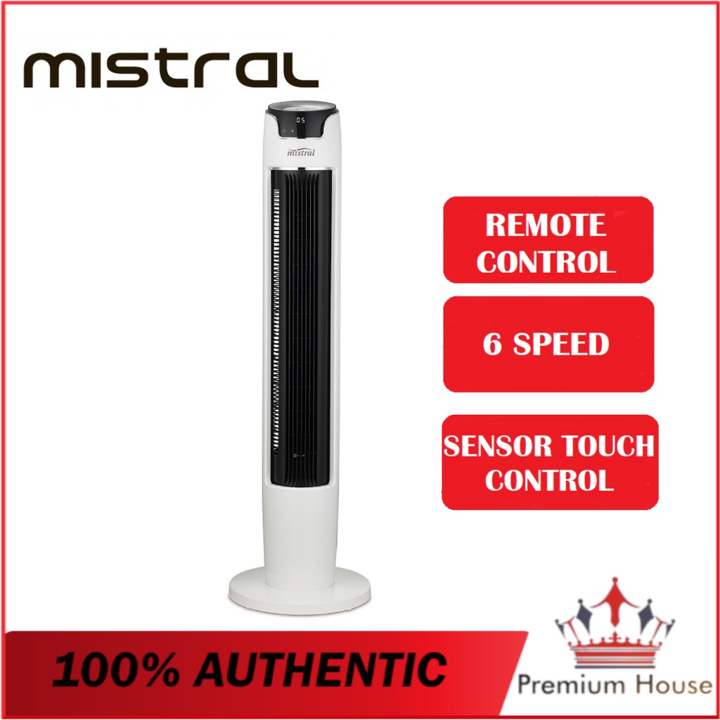 Mistral Remote Tower Fan MFD4880R MFD 4880R 6 Speeds Fan with Remote ...