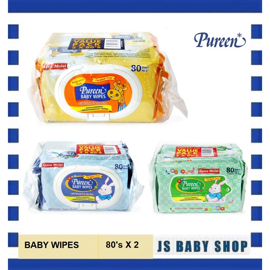 PUREEN BABY WIPES WITH VIT E & ALOE VERA (PARABEN FREE) Pureen Baby ...