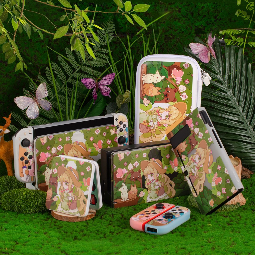 Switch Oled Hard Case Nintendo Switch Forest Girl Theme Protective Case ...