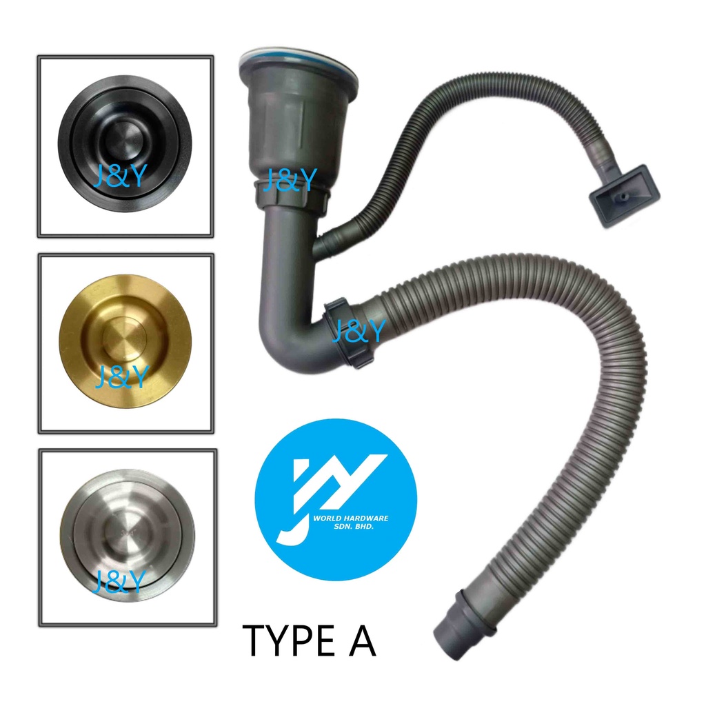 2 1/2”x 2”(thread58mm) Single Blow Wash Basin Pipe Plumbing Kitchen ...