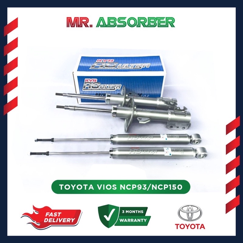 ABSORBER KYB RS ULTRA TOYOTA VIOS NCP93 NCP150 NSP151 YARIS | Shopee Malaysia