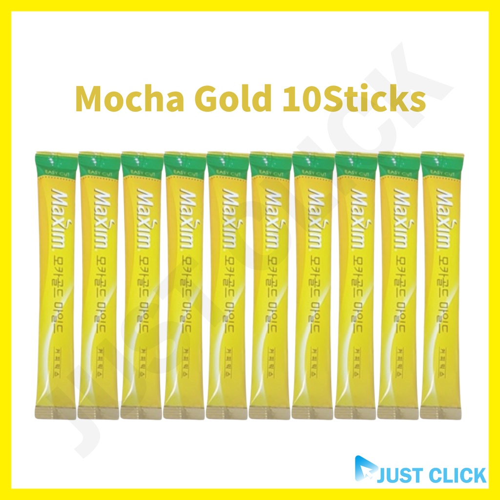 Maxim 10 STICKS instant coffee / Mocha Gold White Simple latte Arabica ...