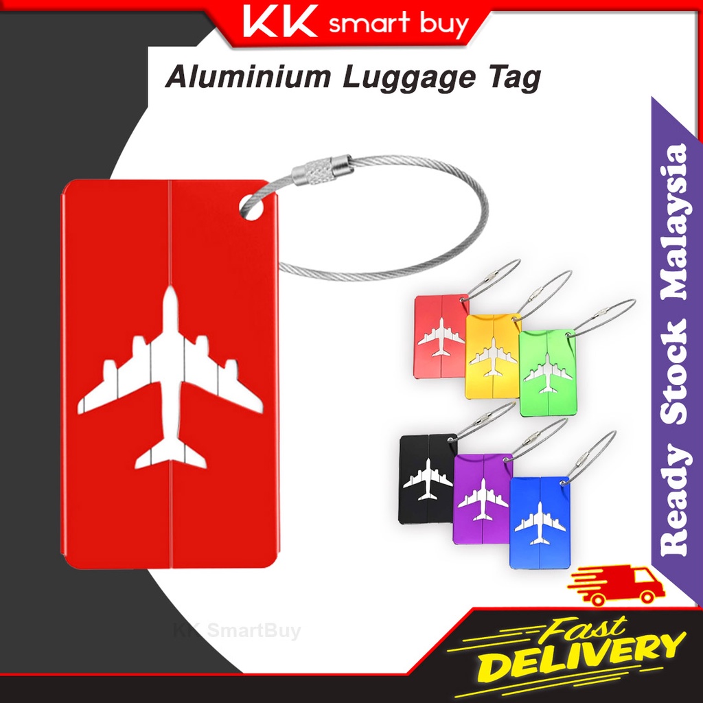 Aluminium Alloy Metal Luggage Travel Tag Tagging Tags Identity Bag ...