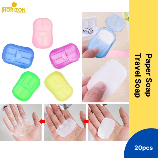 Sabun Tangan Serbaguna Soap Paper Disposable Portable Hand Washing ...