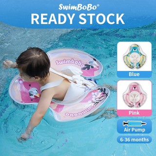 Swimbobo Inflatable Baby Swim Float With Bottom Support Safety Swimming ...