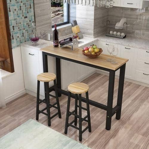 [Sarawak & Sabah] Bar Table & 2 High Bar Stool / Dining Table / Meja ...