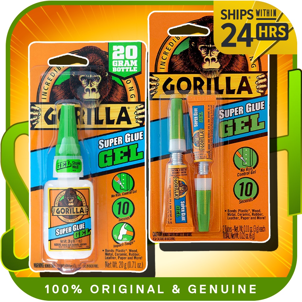 Gorilla Super Glue Gel - 20g | XL 25g | 3g 2-Pack | 3g 4-Pack | Shopee ...