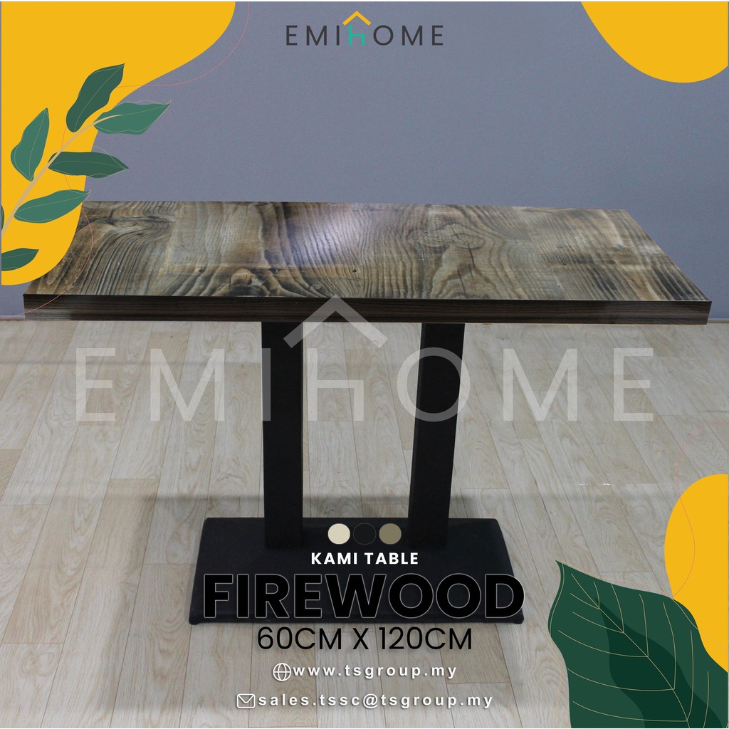 EMIHOME Kami Table 60X120cm - Contemporary Dining Table / Home Living ...