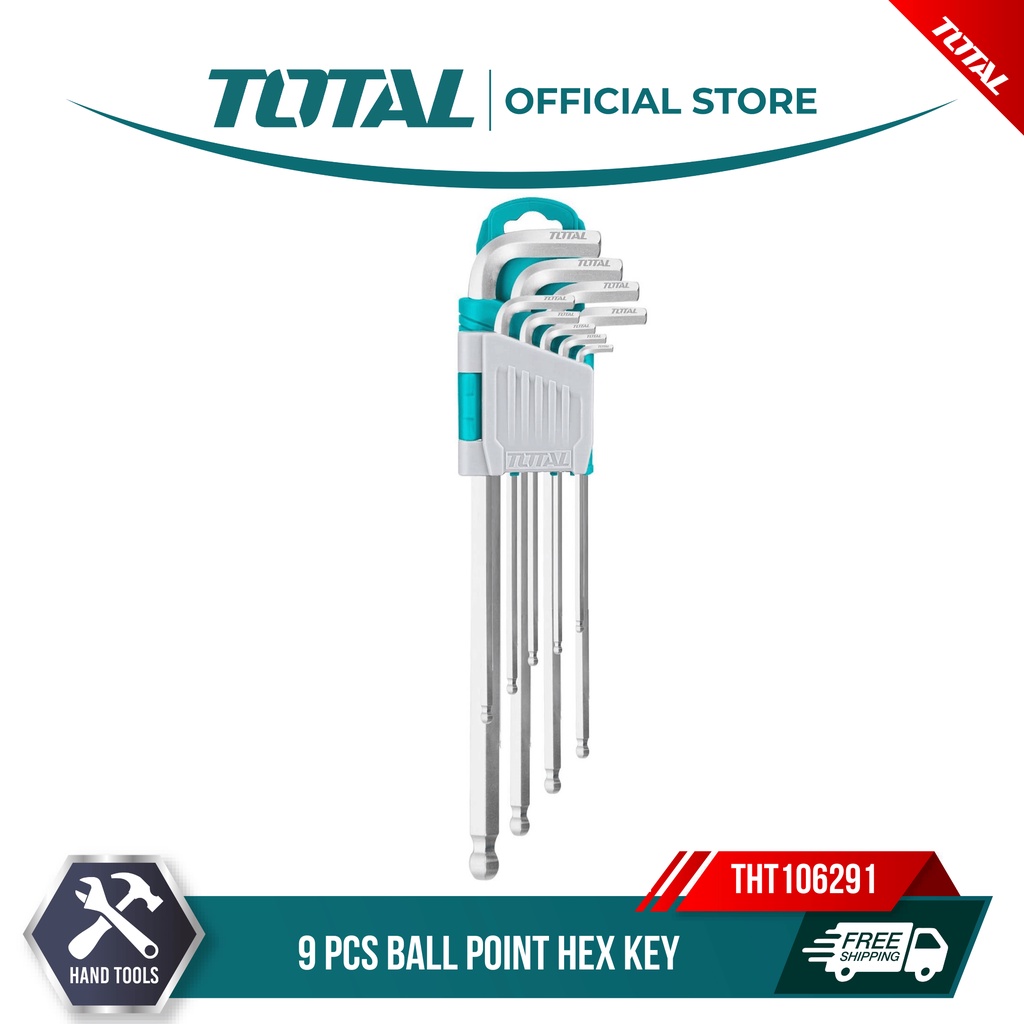 Total Ball Point Hex Key (9 Pcs) THT106291 | Shopee Malaysia