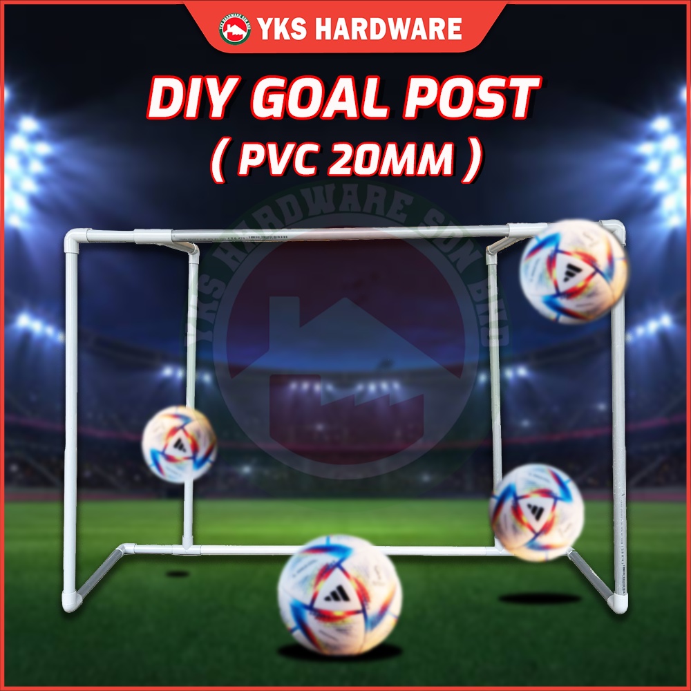 DIY-3 feet PVC Goal Post-Gawang Goal 3 kaki-20mm-Set Rumah-(Murah di ...