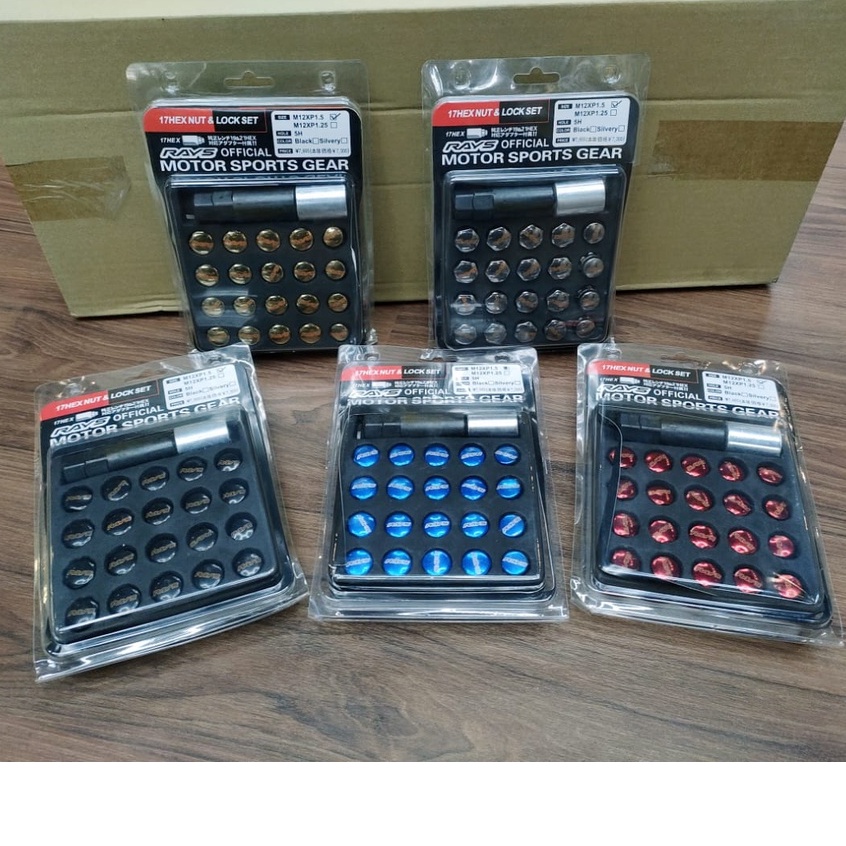 Rays Racing Wheel Nut Rim Nut Tyre Nut Lock Nut 20Pcs Besi Steel Ray's ...