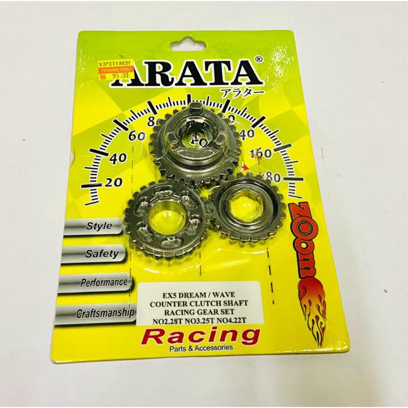 ARATA EX5 DREAM GEAR BOX RACING SET 2,3,4TH 2 3 4 ( 28, 25, 22T ) ( 16, 20, 22T ) | Shopee Malaysia