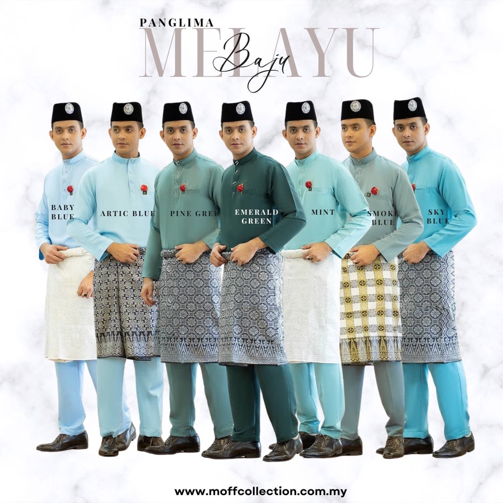 BAJU Melayu Moden Panglima In 7 COLOUR | BAJU MELAYU DEWASA BY MOFF2U ...