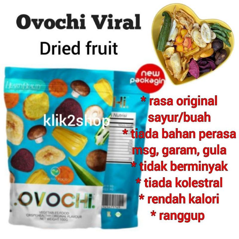 OVOCHI makanan snack sihat sedap mix chips vegetables dried fruits ...