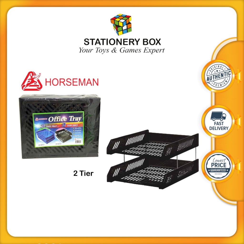 HORSEMAN 2 Tier or 3 Tier Plastic Office Tray / File Document Tray ...