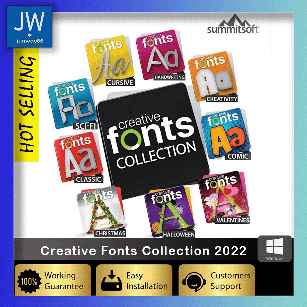 Summitsoft Creative Fonts Collection 2022 | Classic, Cursive ...