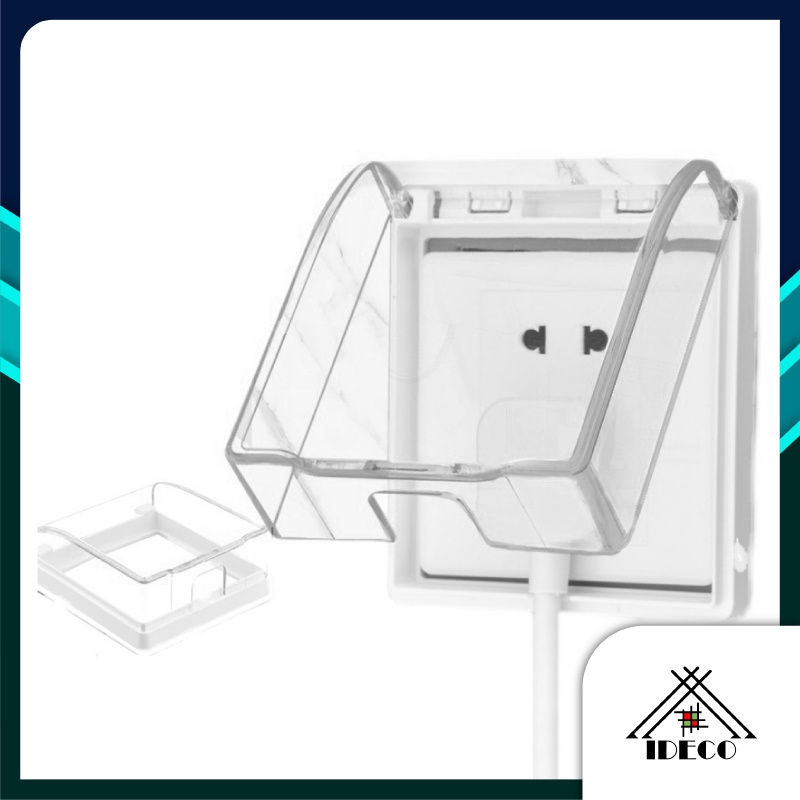 iDECO Bathroom Switch Protective Cover Power Outlet Supplies Protection ...