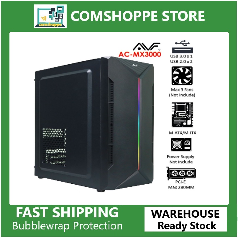 AVF AC-MX3000 Premium M-ATX Tower Pc Casing | Shopee Malaysia